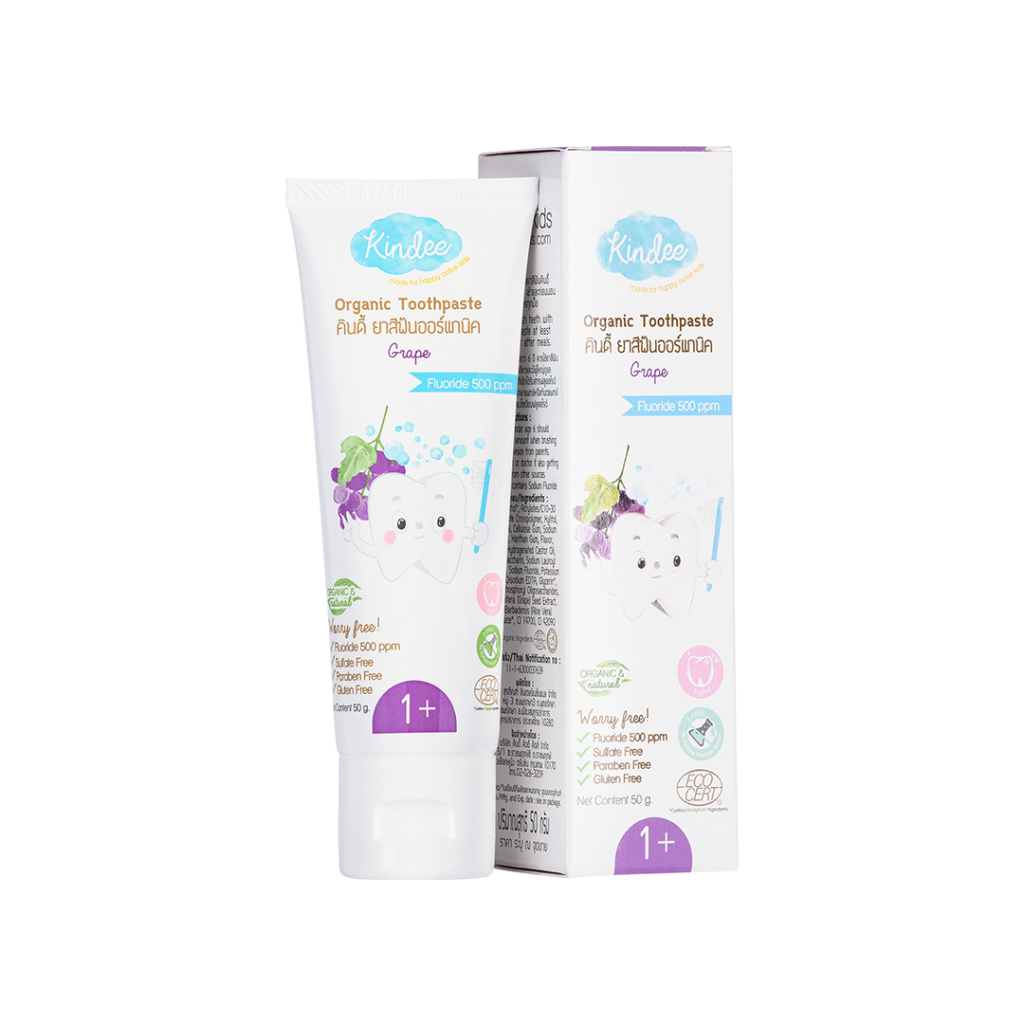 Kindee Organic Toothpaste Stawberry 1000PPM 50 G | Kindee
